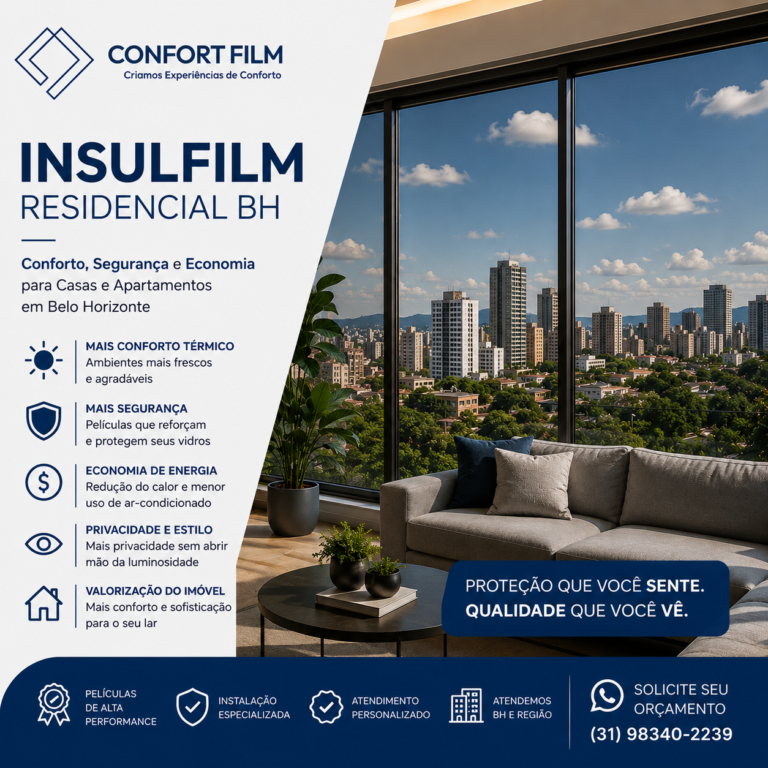 Insulfilm Residencial BH: Conforto, segurança e economia para casas e ...